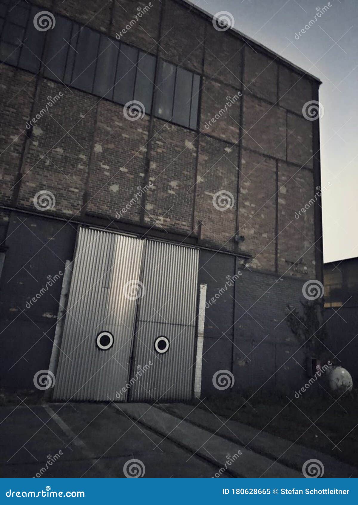 An Old Factory from Outside Stock Image - Image of business, building ...