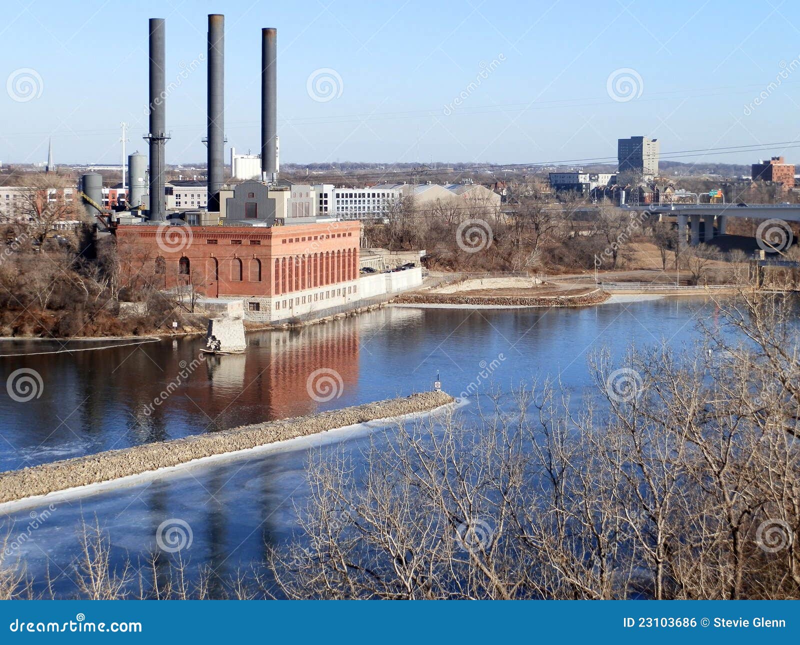 Old Factory by River stock photo. Image of nature, body - 23103686