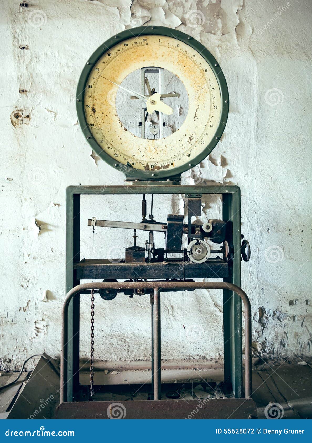 Old factory scales stock photo. Image of rusty, balance - 55628072