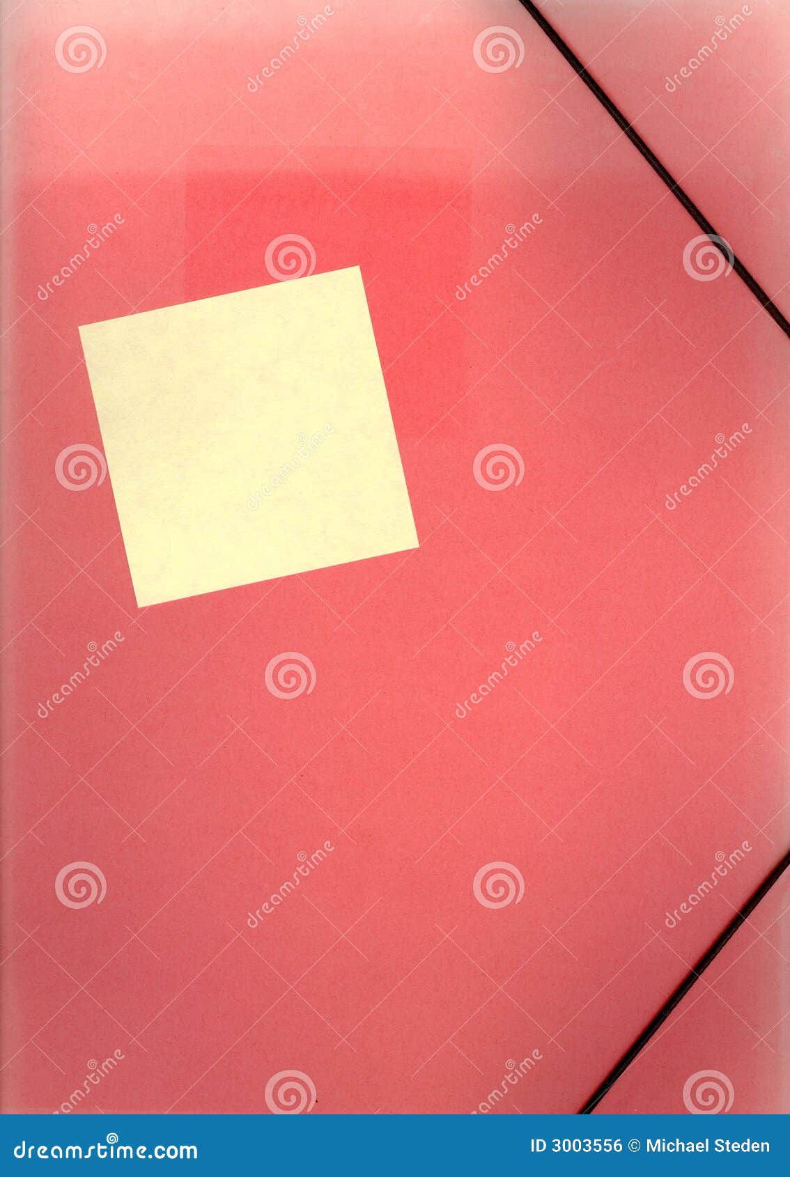 Old Faded Red Folder with Stic Stock Photo - Image of label, beige: 3003556