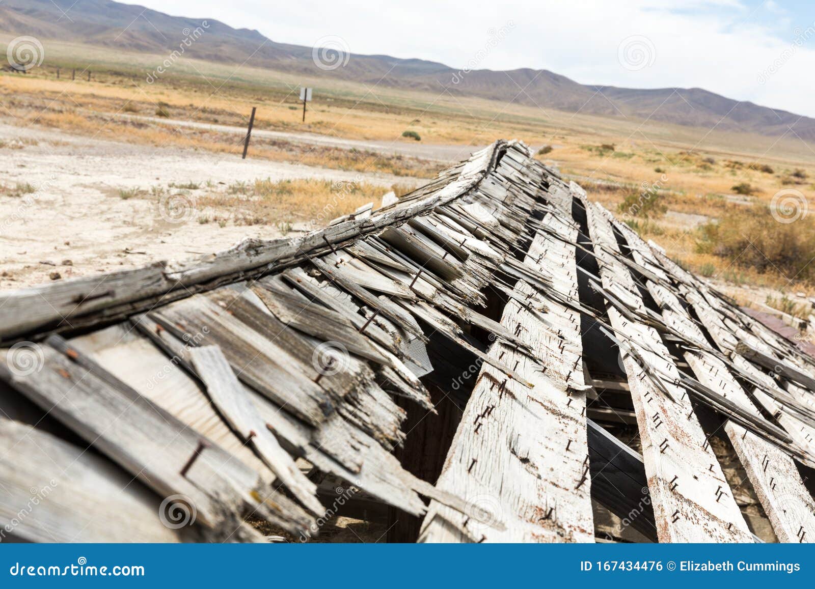 Old Fallen Apart Building with Nails Sticking Out of Every Surface ...