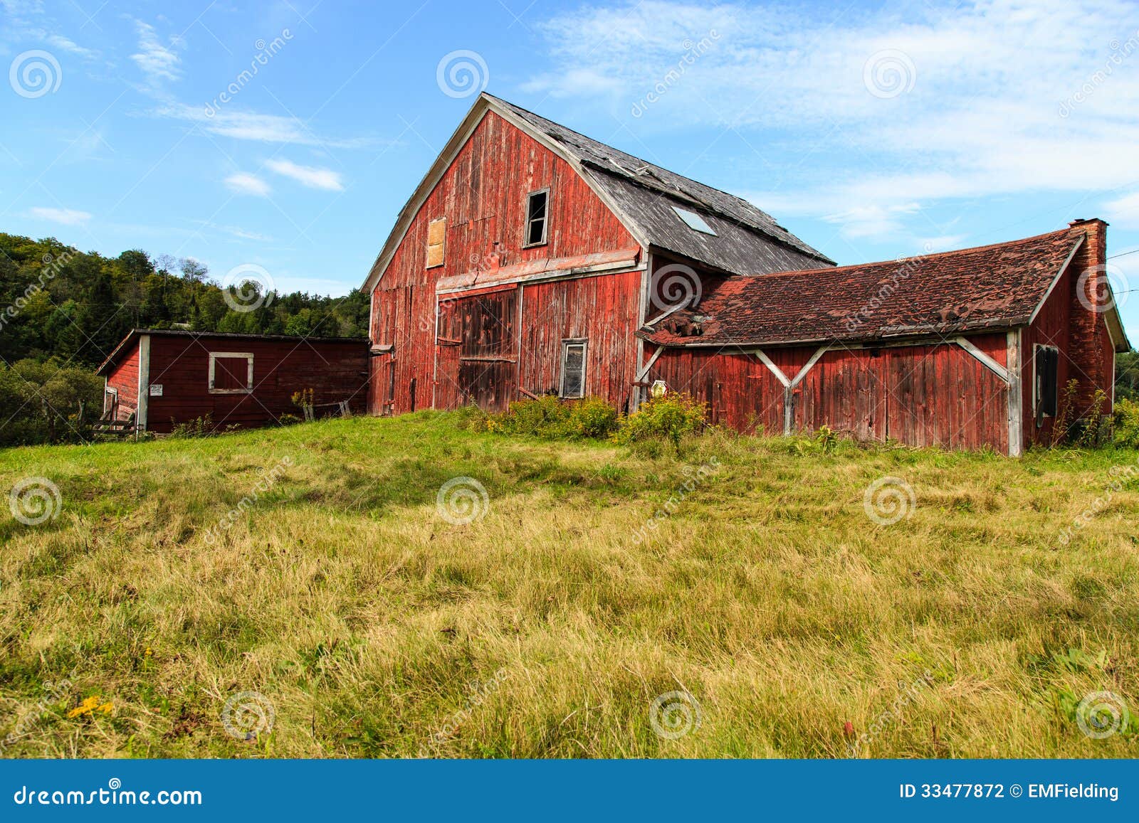 Old Falling Down Barn stock photo. Image of field, building - 33477872
