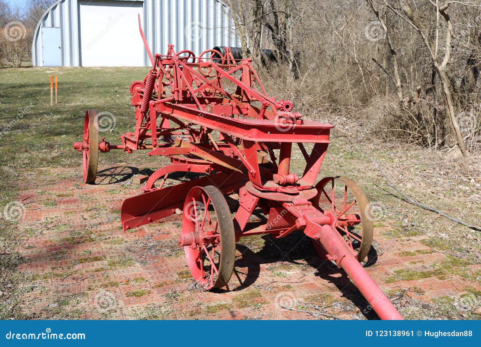 Old farm equipment stock image. Image of architectural - 123138961