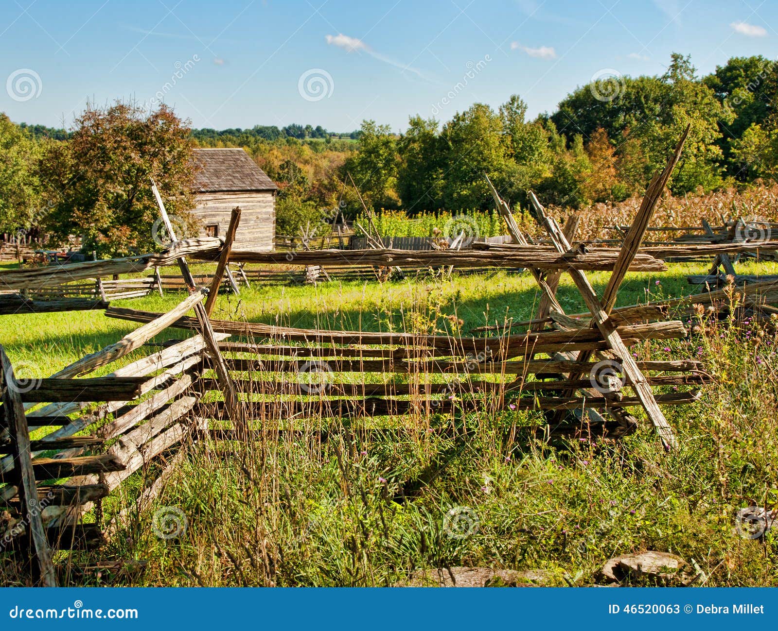 Old farm fences stock image. Image of agriculture, seasons - 46520063