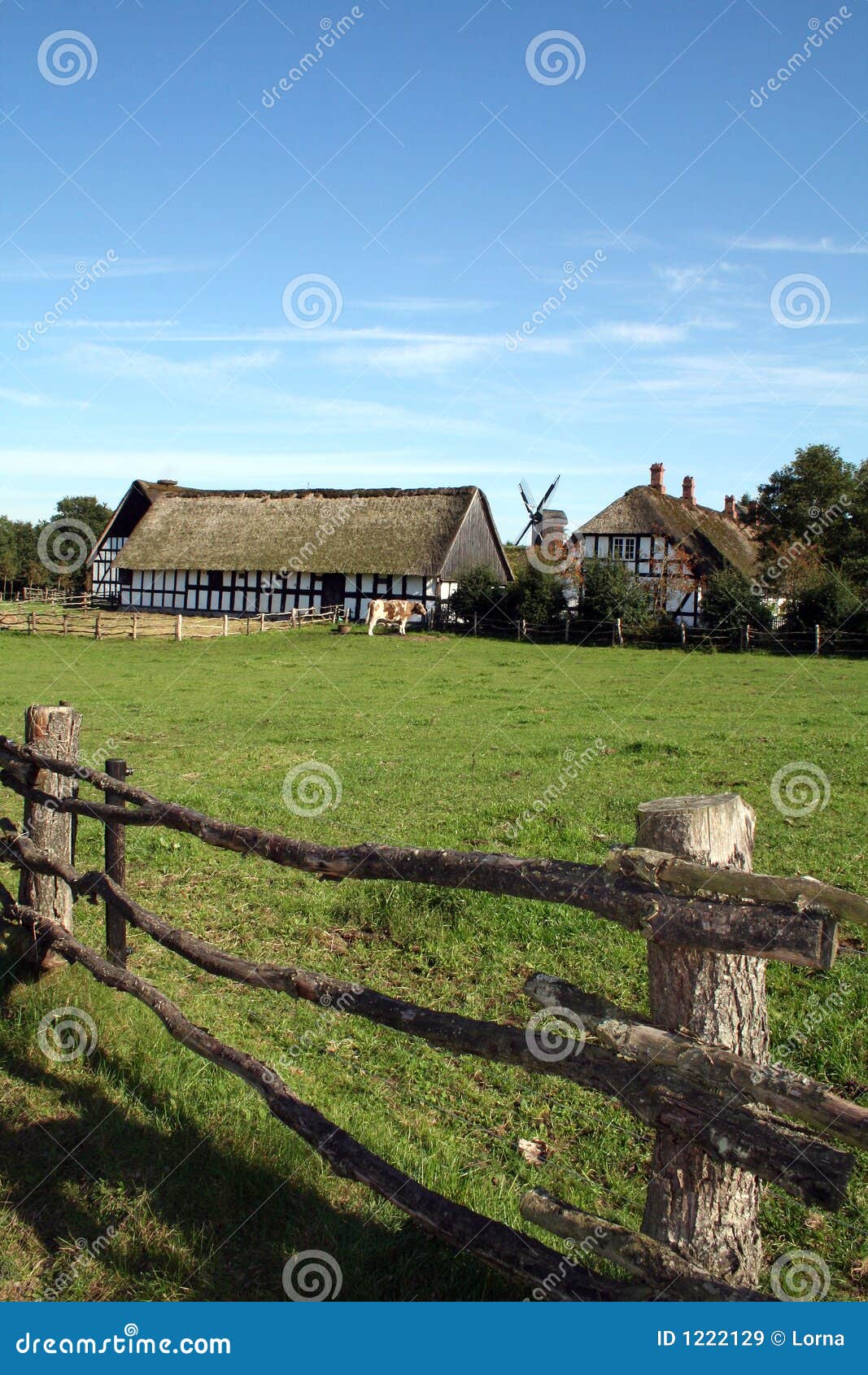 Old Farm field mill stock image. Image of buildings, farm - 1222129