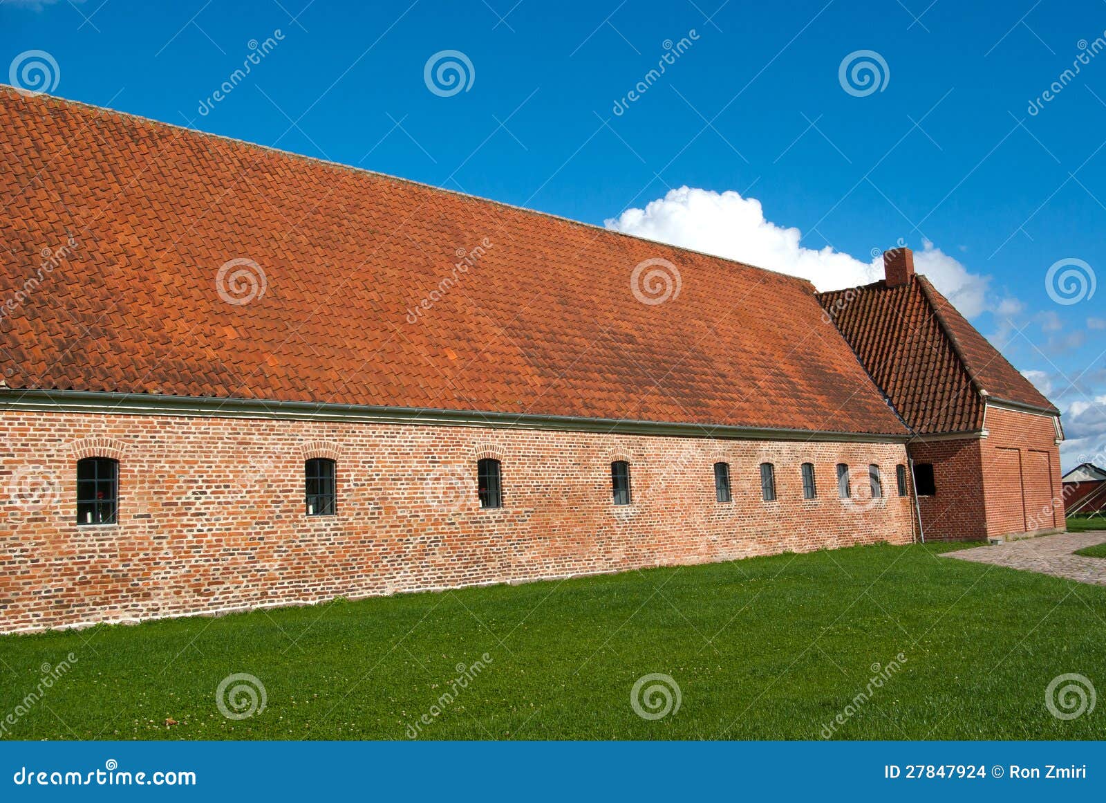 Old Farm Horse Stable Denmark Stock Photo - Image of chimney, farming ...
