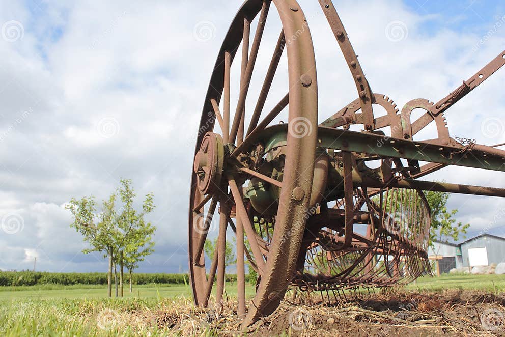 An Old Farm Impliment stock photo. Image of machinery - 24936010