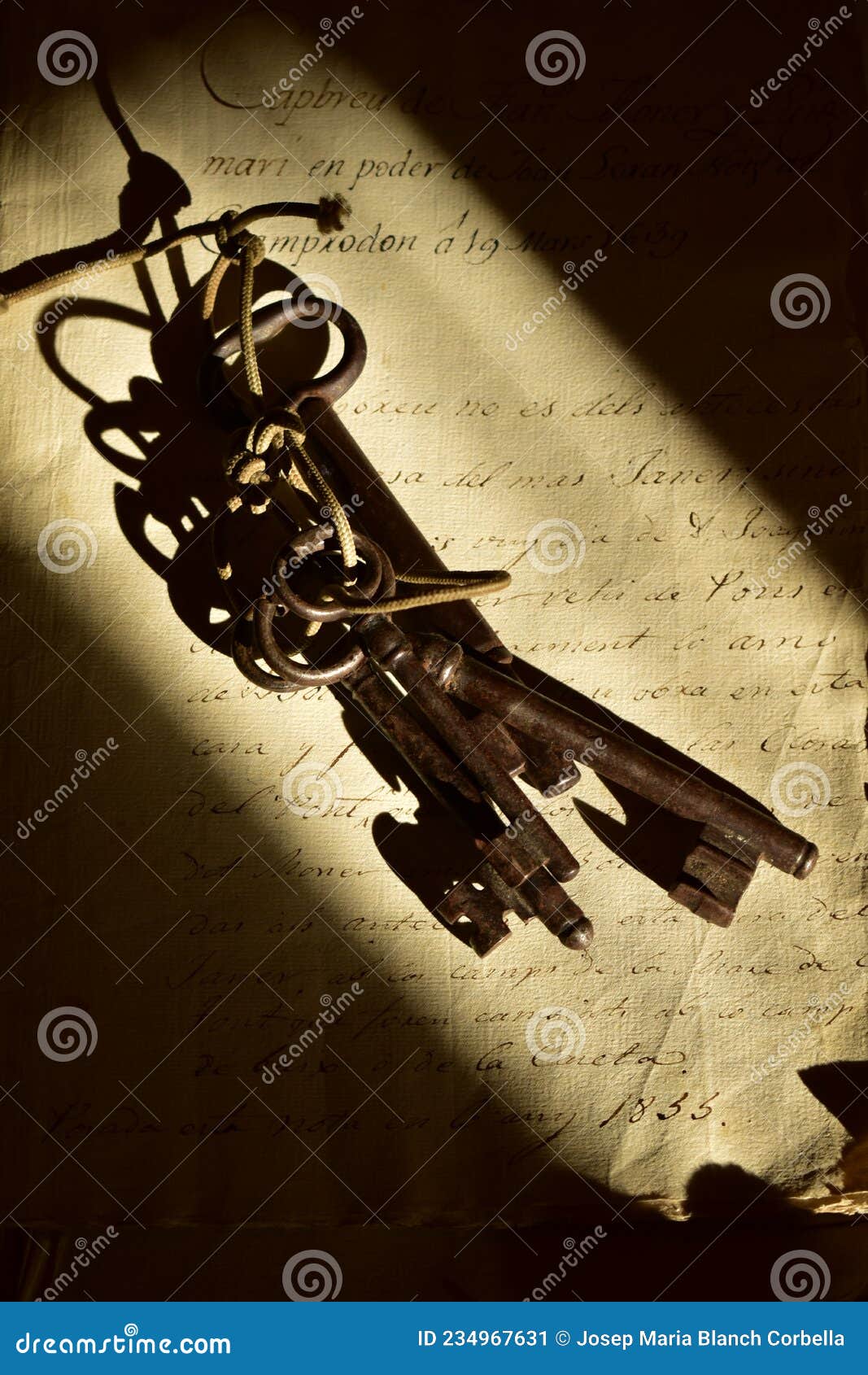 Old farm keys and papers stock image. Image of keys - 234967631