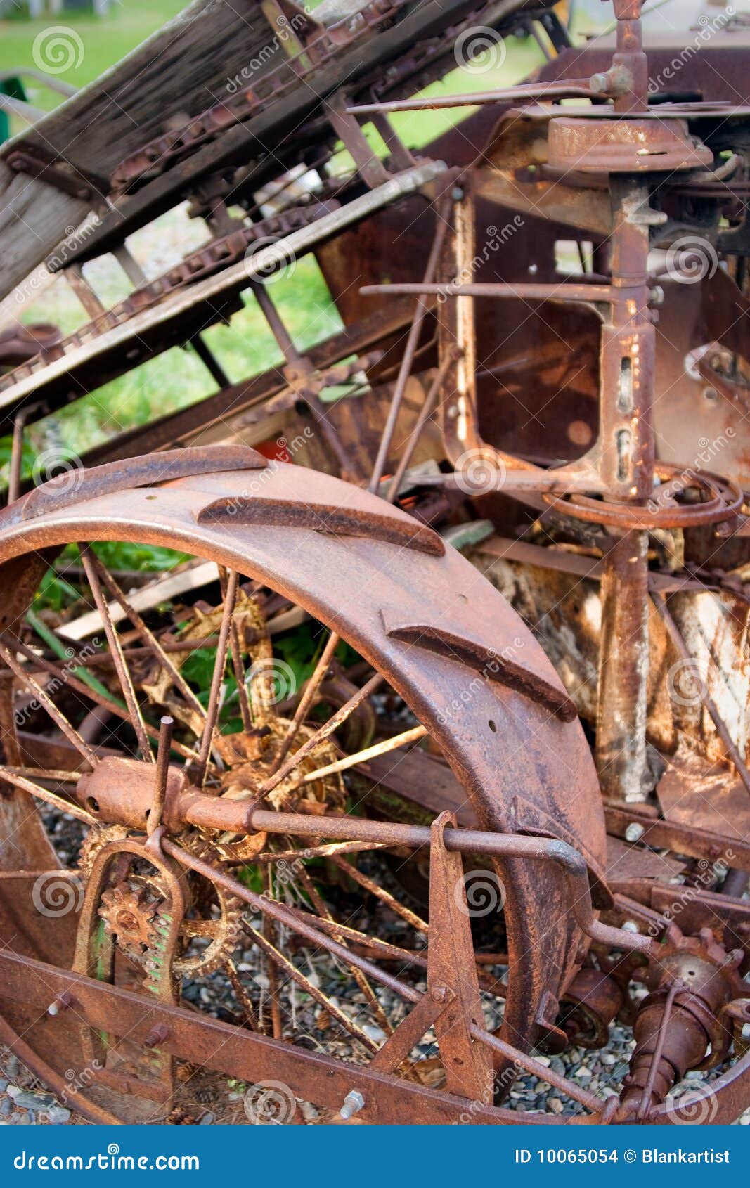 Old farm machinery stock photo. Image of spokes, spring - 10065054