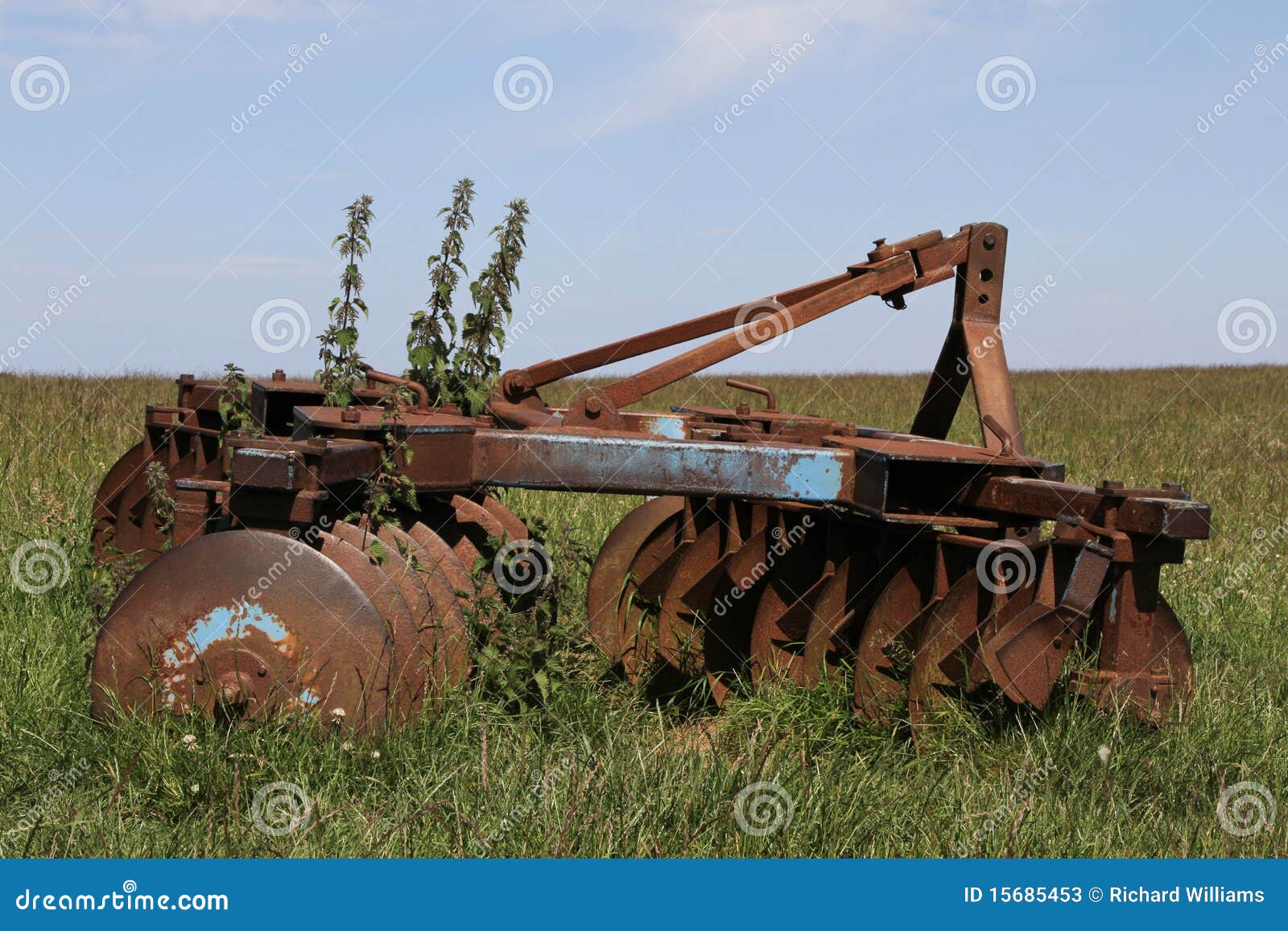 Old farm machinery. stock image. Image of pass, rust - 15685453