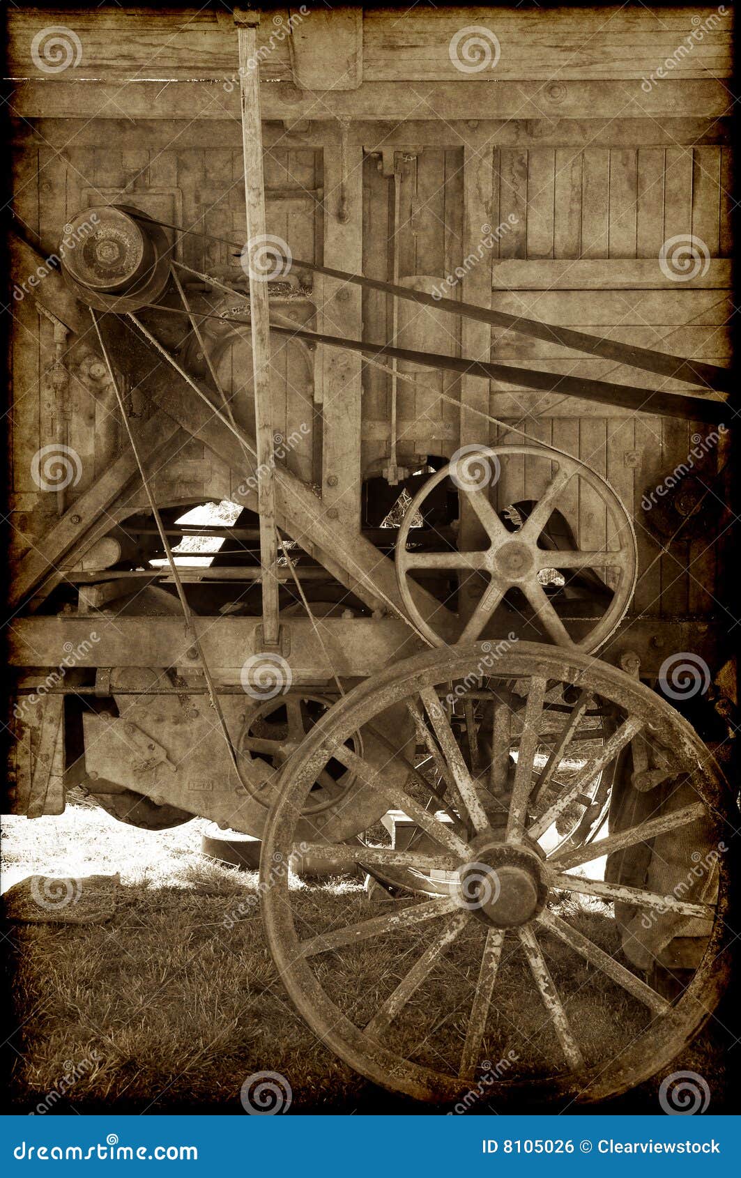 Old farm machinery stock photo. Image of farm, agricultural - 8105026