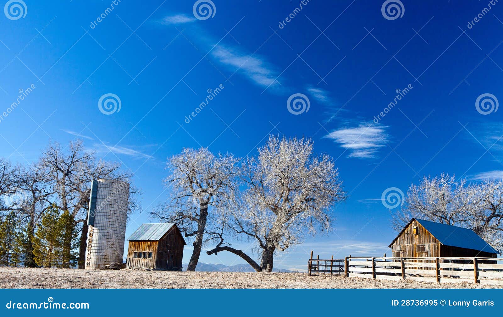 Old Farm and Silo in Colorado S Prairie Stock Image - Image of field ...