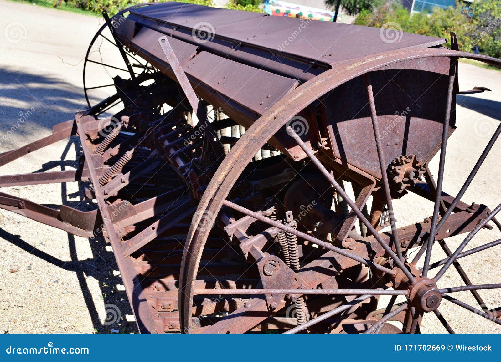 Old farm tiller editorial stock image. Image of farmland - 171702669