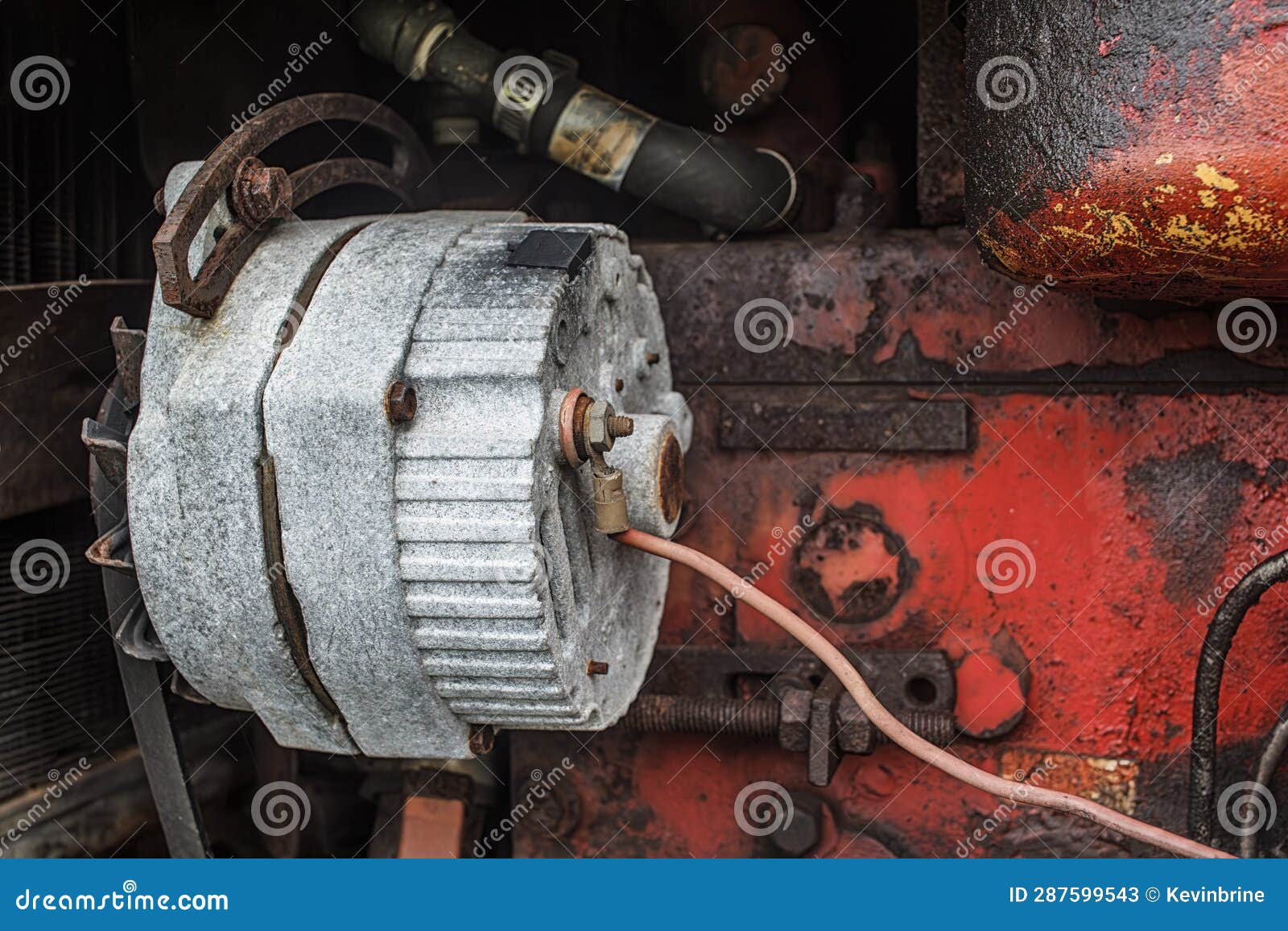 Old Farm Tractor Alternator Stock Image - Image of motor, farm: 287599543