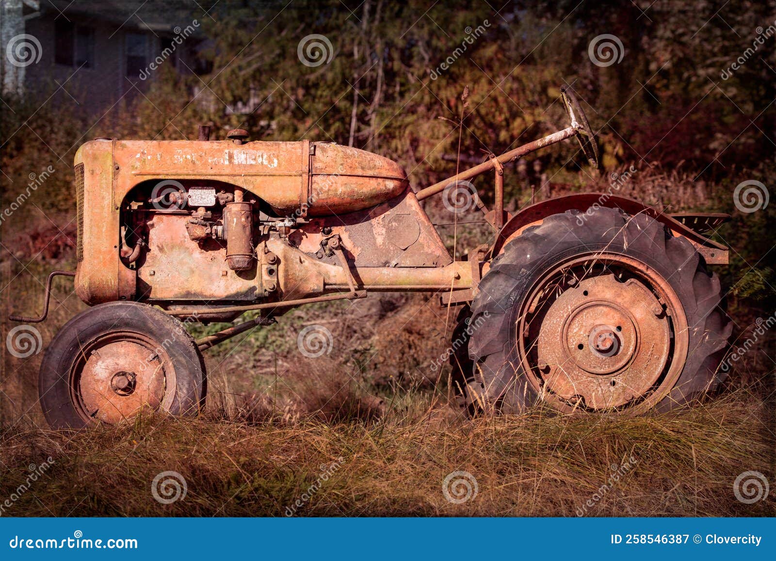Old Farm Tractor stock image. Image of wheels, tractor - 258546387