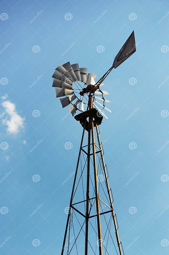 Old farm windmill stock photo. Image of turbine, agriculture - 16005854