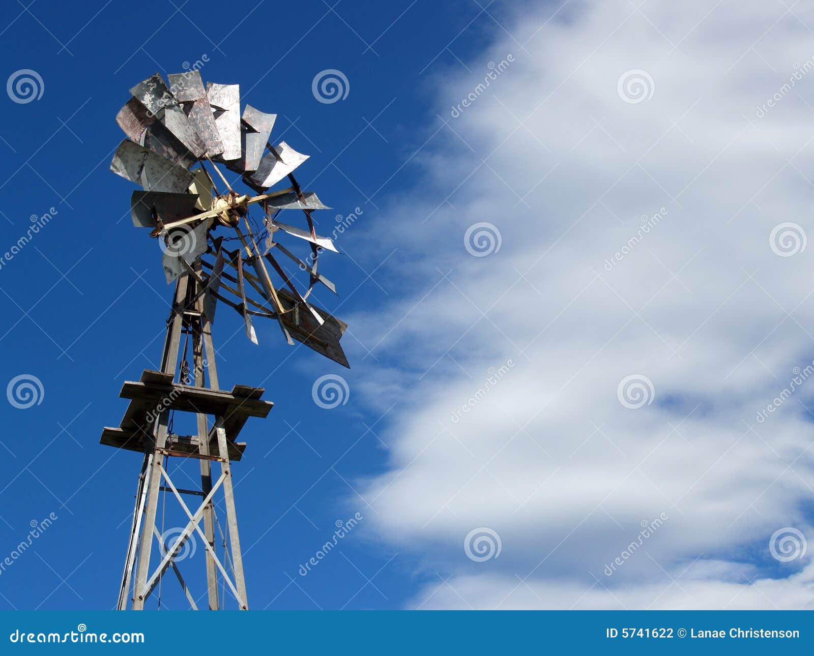 Old Farm Windmill stock photo. Image of country, propeller - 5741622