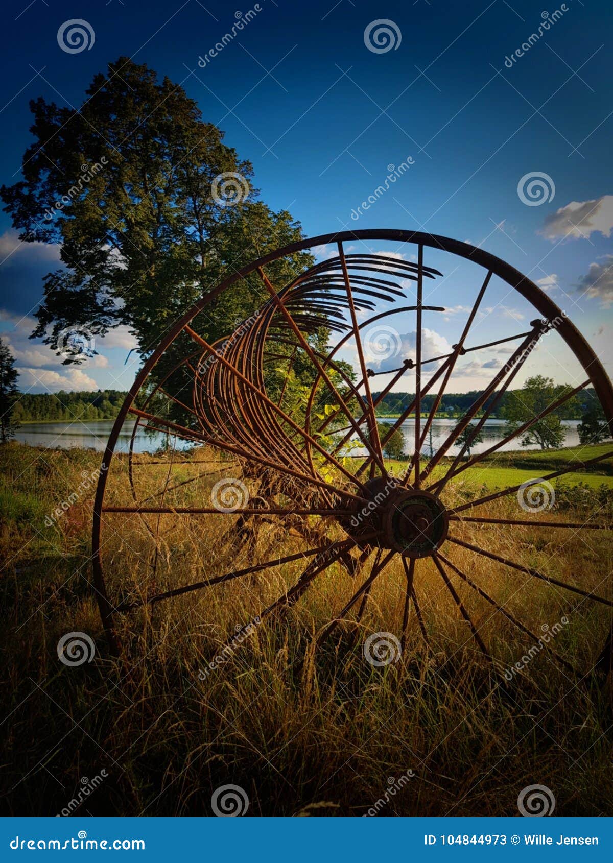 Old farmer tool stock image. Image of tool, field, wheel - 104844973