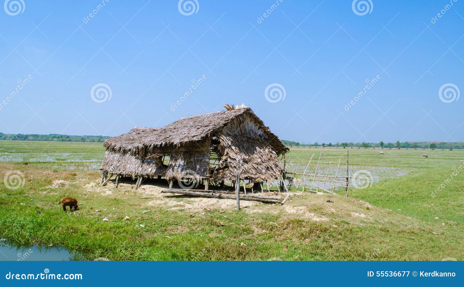 Old Farmhouse in the Field. Stock Image - Image of landscape, autumn ...