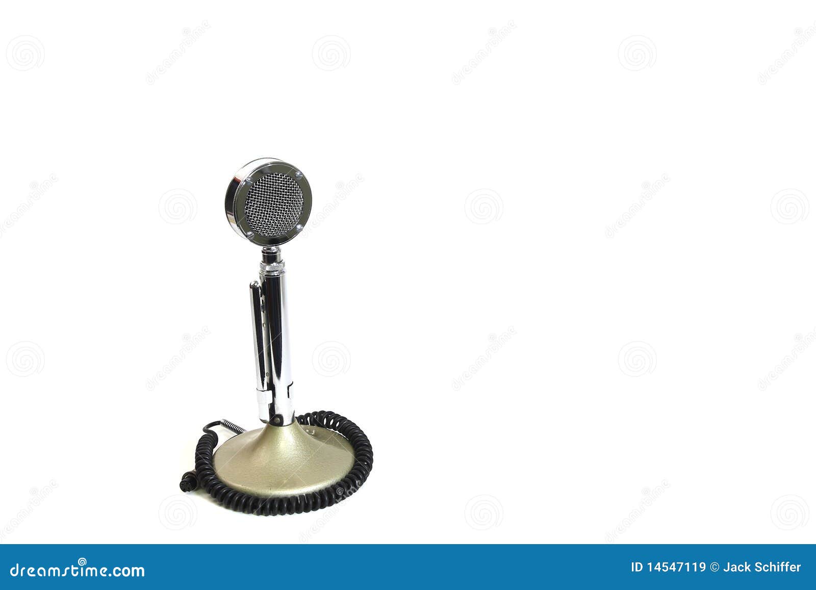 Old Fashion Microphone stock image. Image of coiled, communication ...