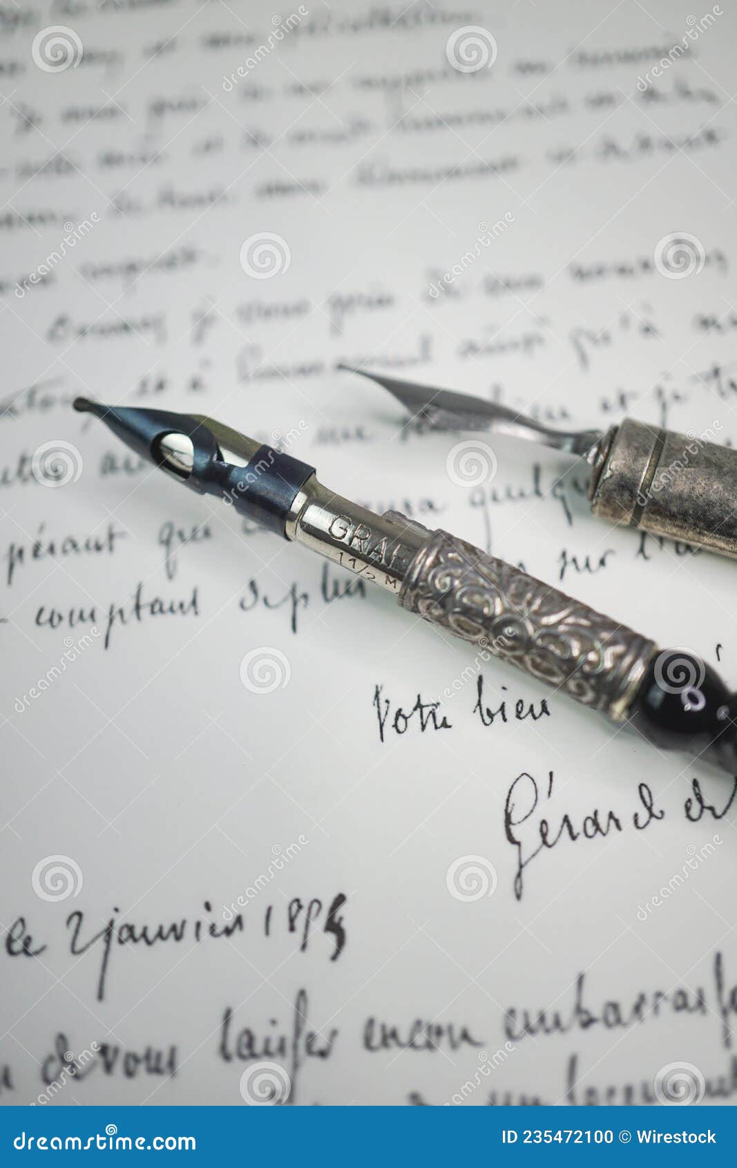 Old Fashion Writing Sample with Different Writing Techniques, Papers ...