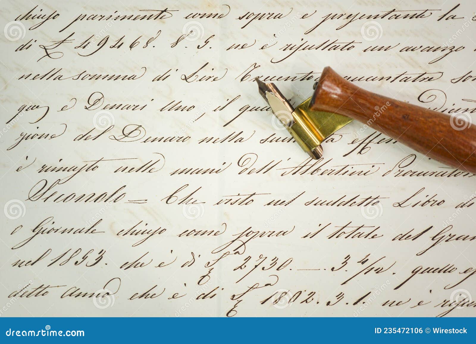 Old Fashion Writing Sample with Different Writing Techniques, Papers ...