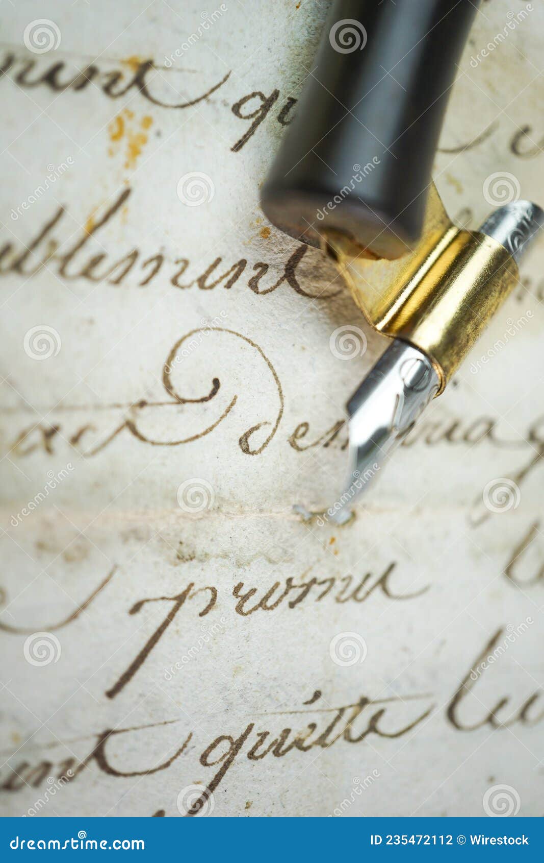 Old Fashion Writing Sample with Different Writing Techniques, Papers ...