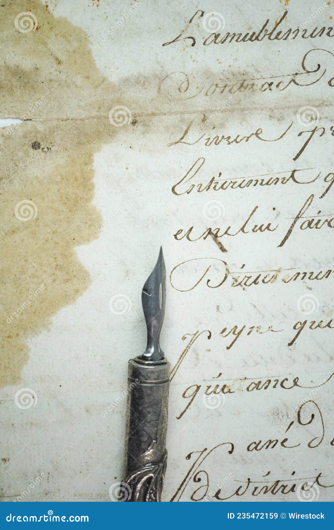 Old Fashion Writing Sample with Different Writing Techniques, Papers ...