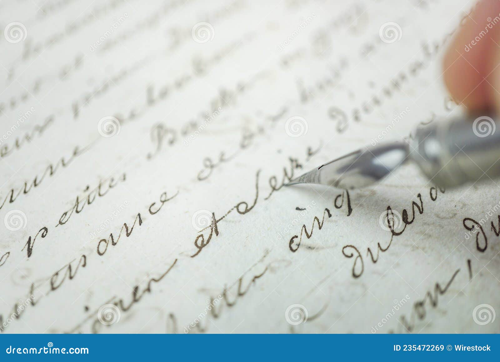 Old Fashion Writing Sample with Different Writing Techniques, Papers ...