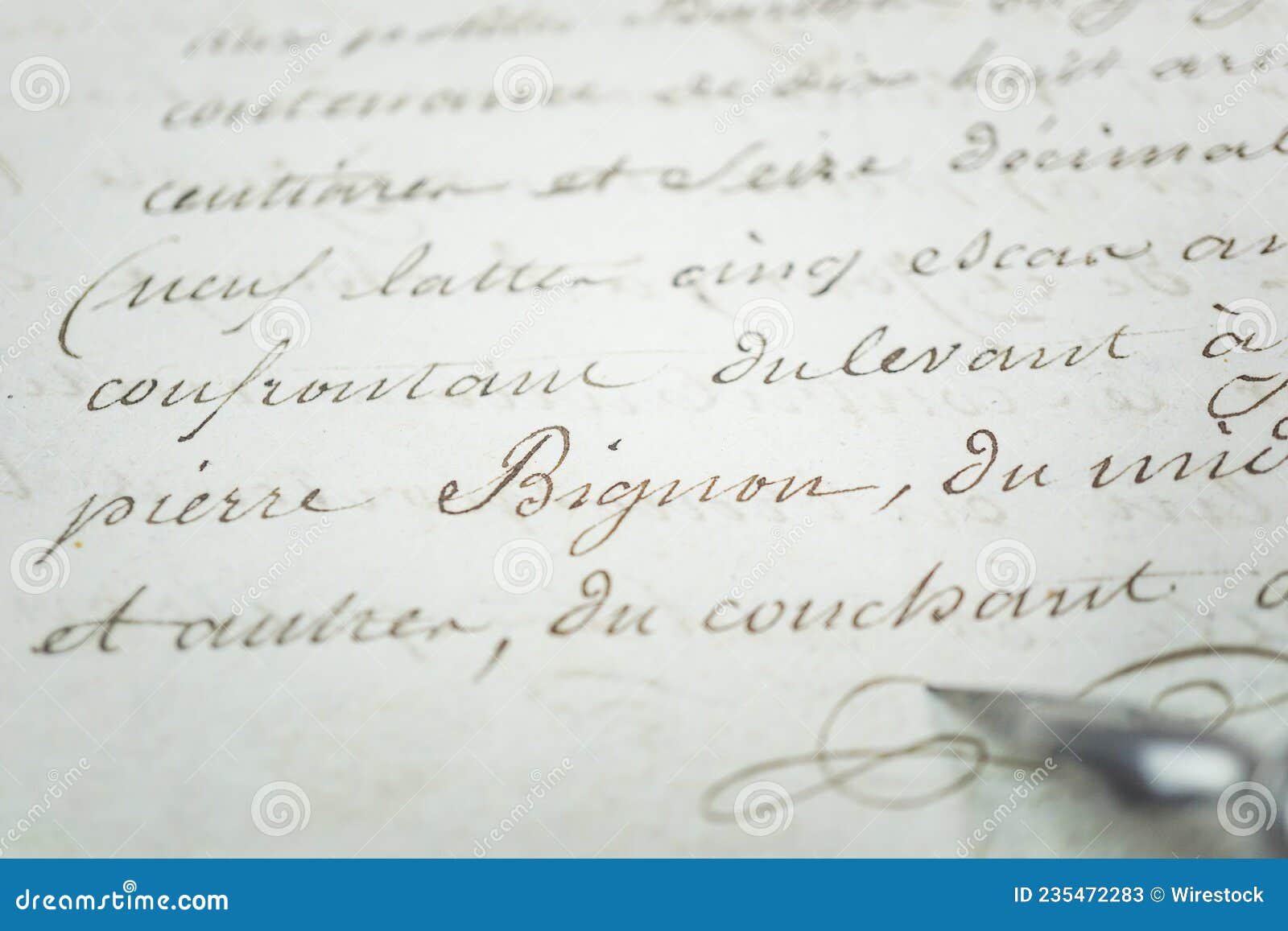 Old Fashion Writing Sample with Different Writing Techniques, Papers ...