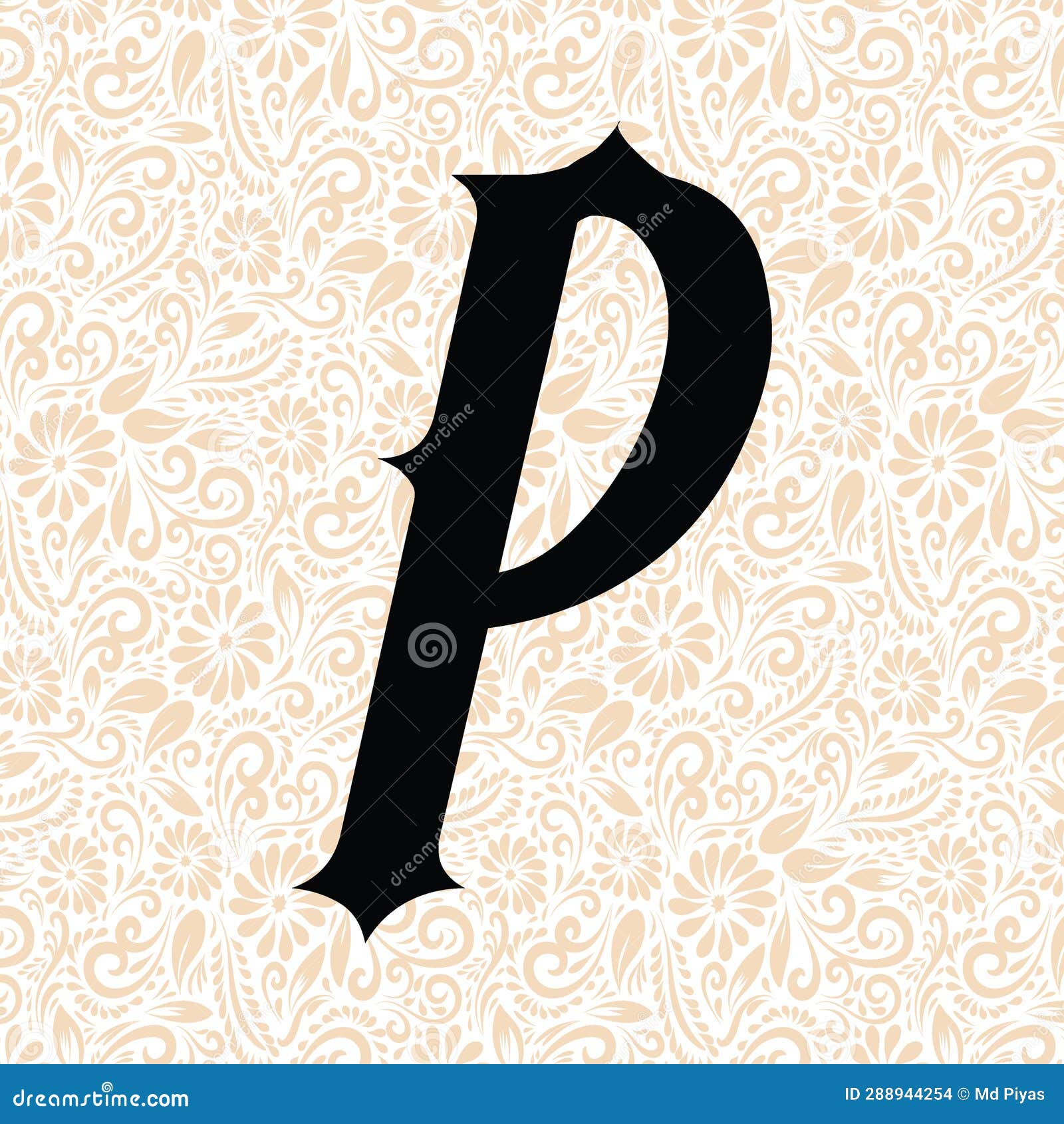 Old Fashioned Alphabet P UPPER , Black Alphabet Vector, Alphabet Vector ...