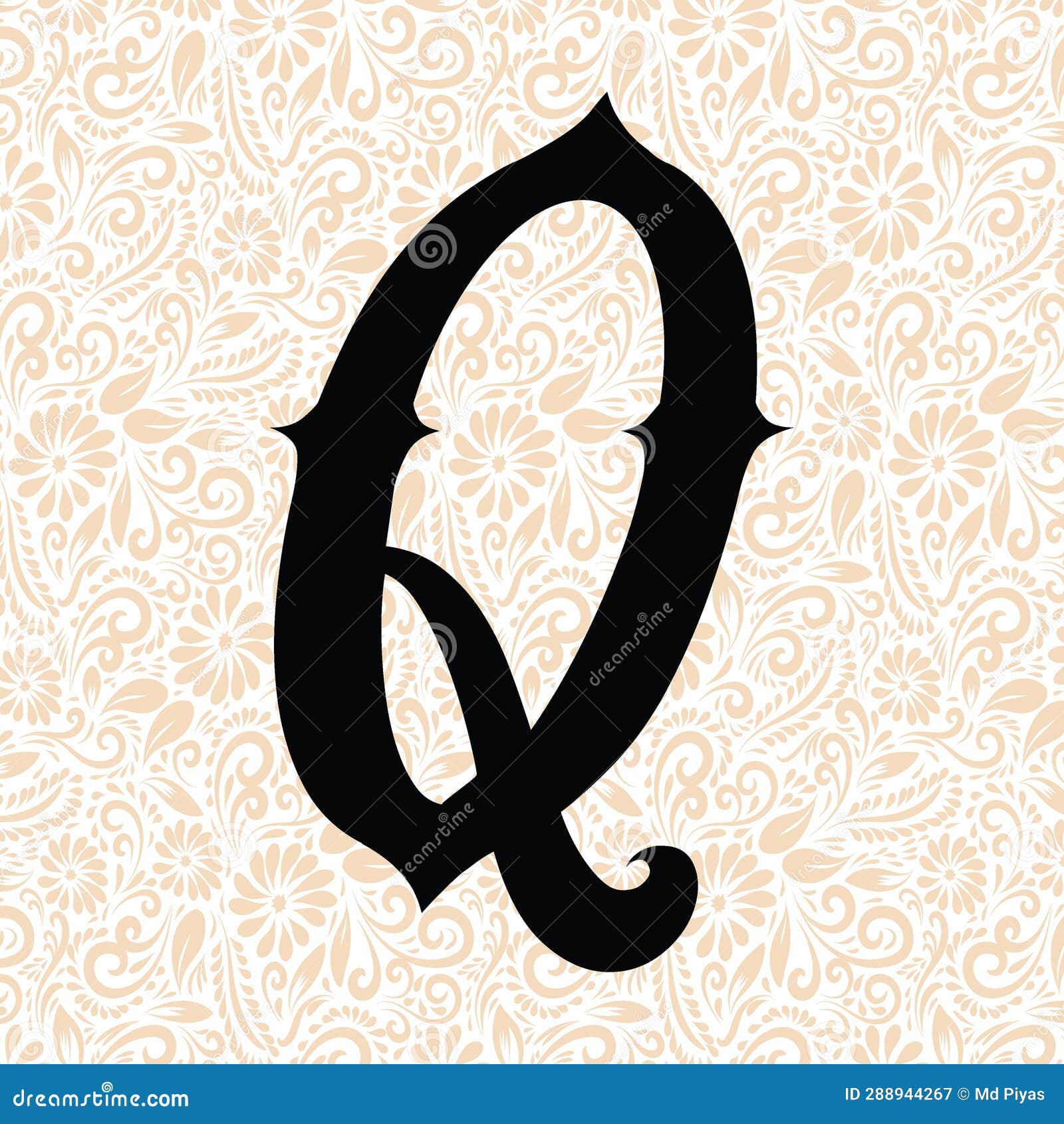 Old Fashioned Alphabet Q UPPER , Black Alphabet Vector, Alphabet Vector ...