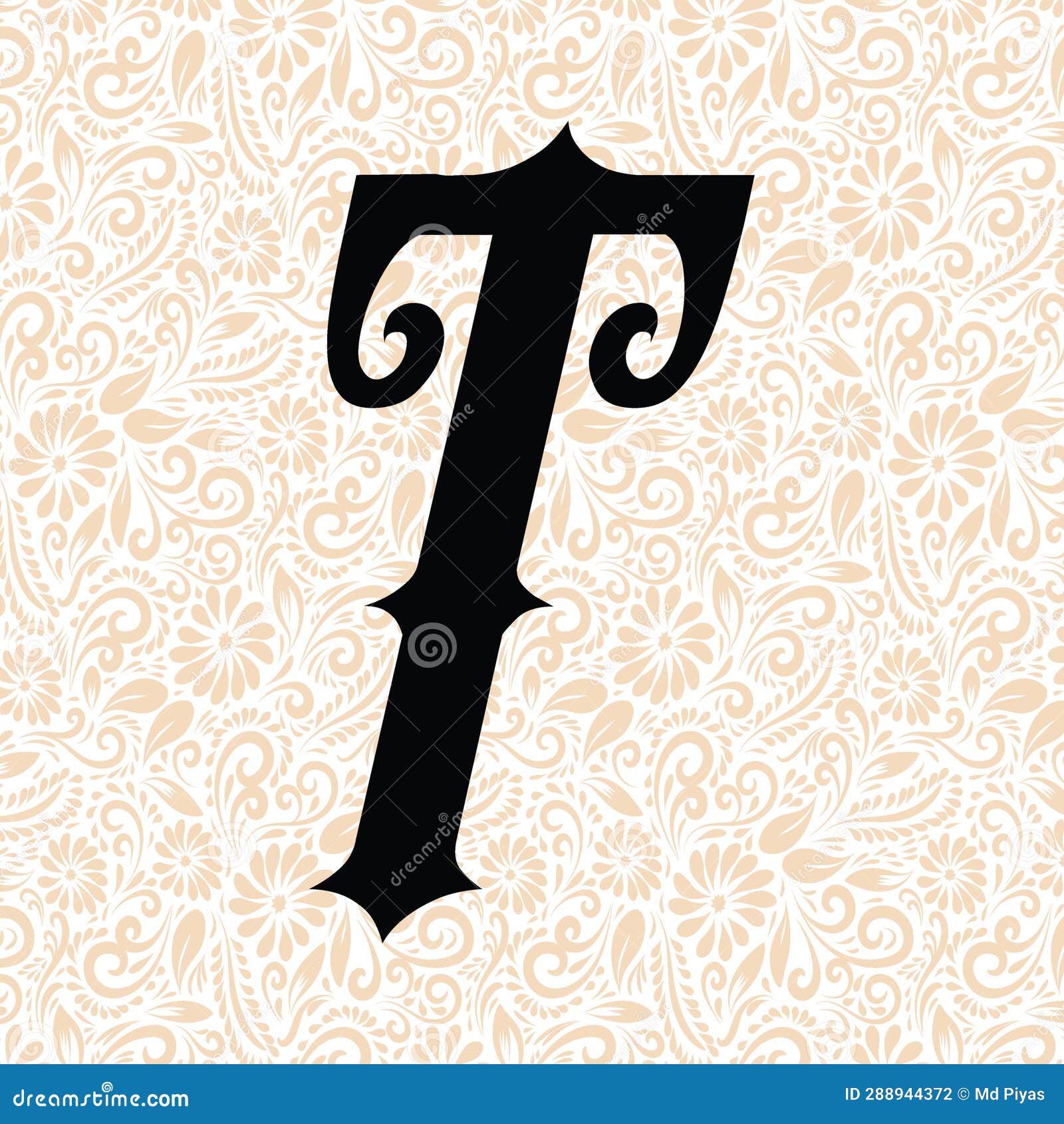 Old Fashioned Alphabet T UPPER , Black Alphabet Vector, Alphabet Vector ...