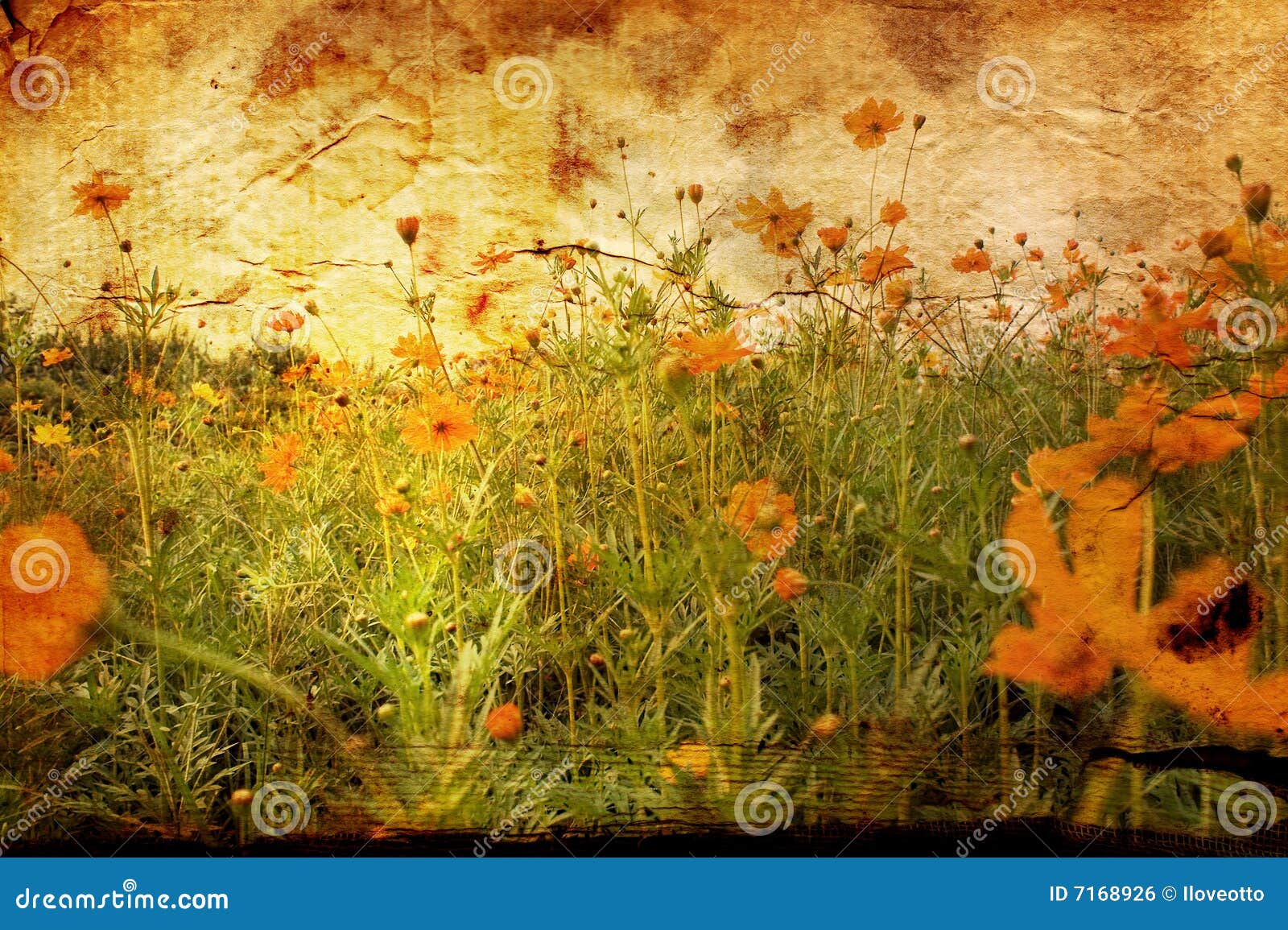 Old-fashioned Artistic Landscape Stock Photo - Image of paper, revival ...