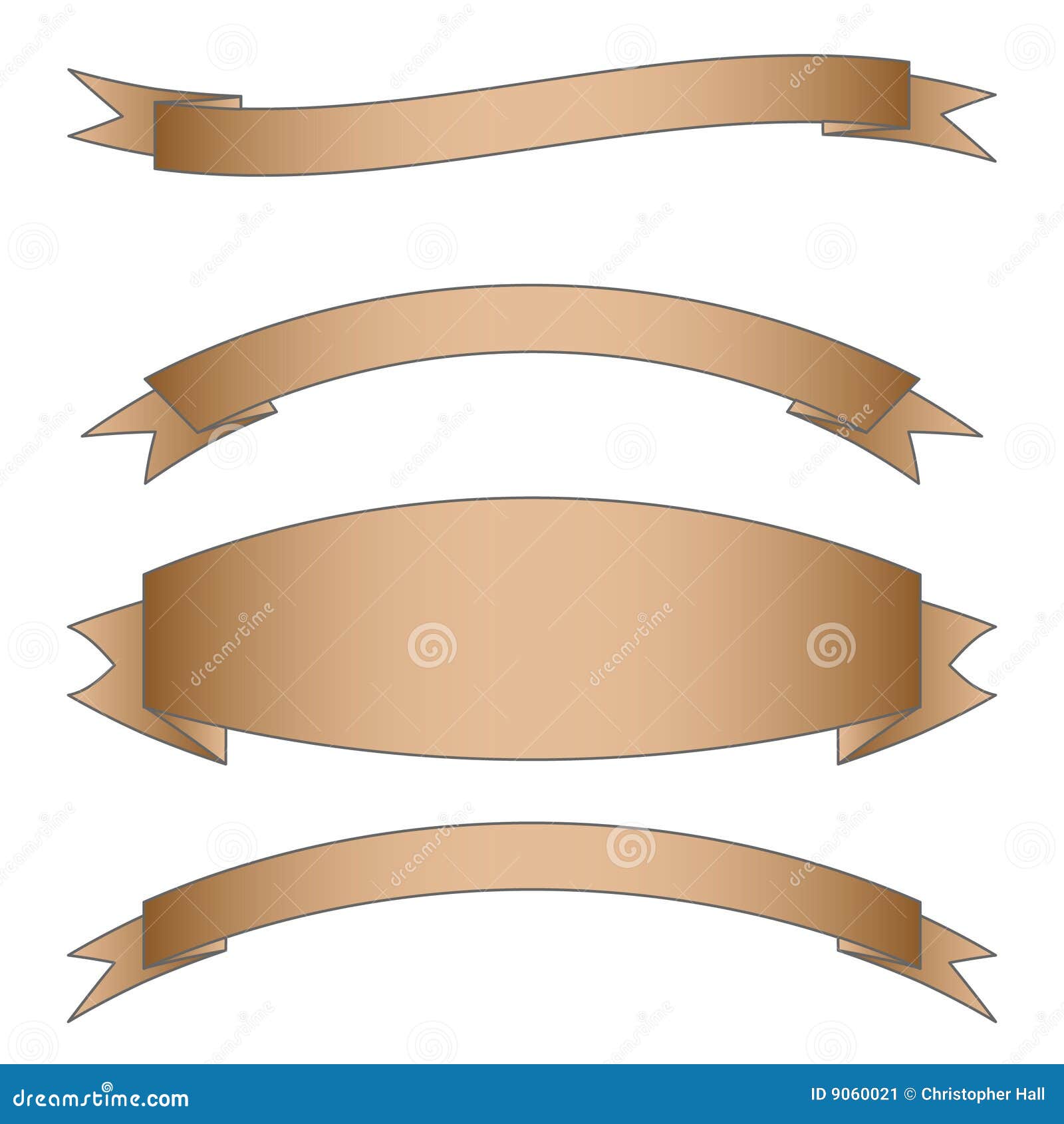 Old fashioned banners stock vector. Illustration of brown - 9060021