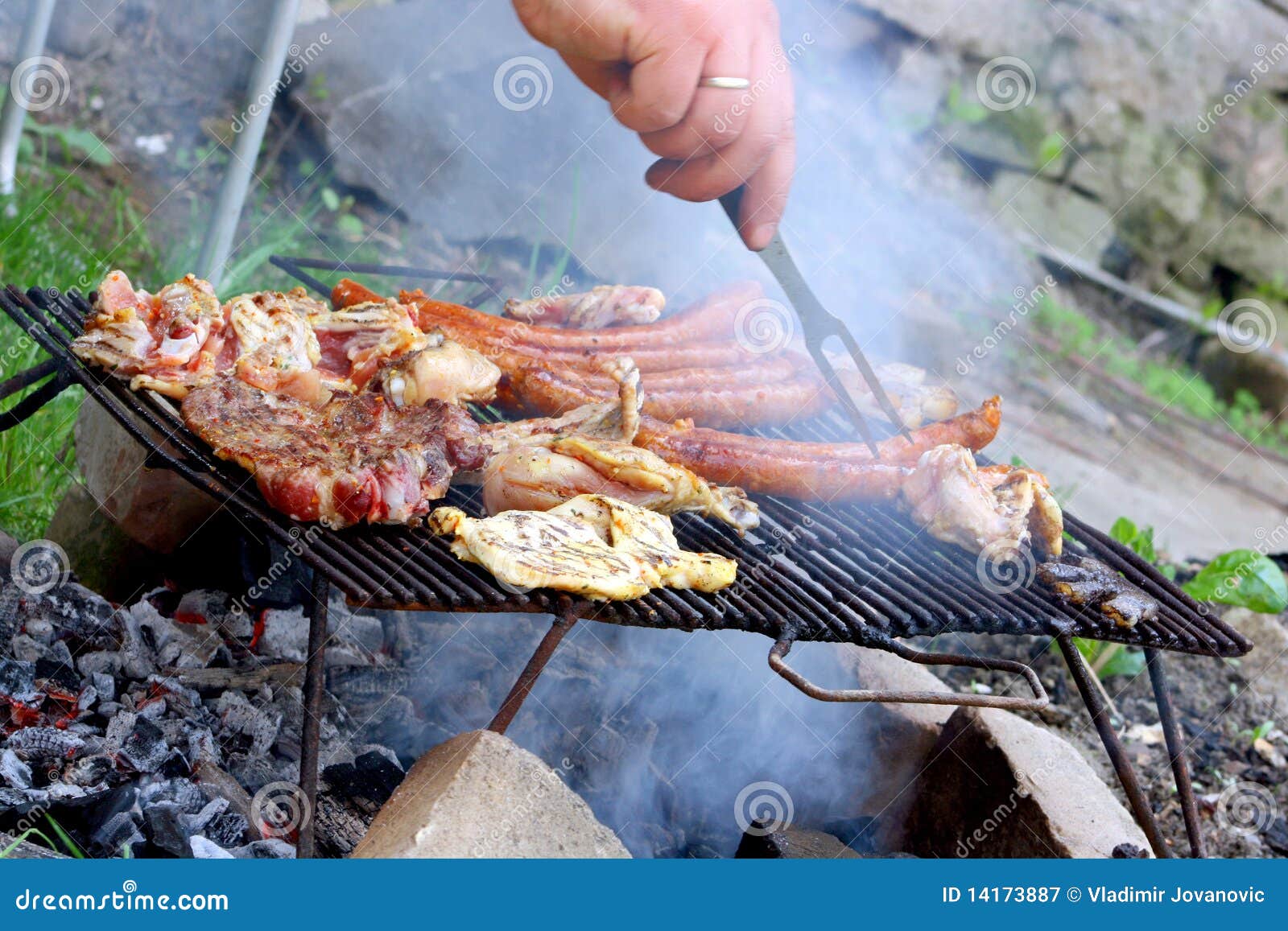 Old fashioned barbecue stock image. Image of delicious - 14173887