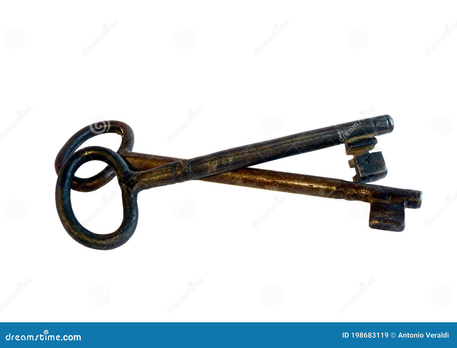 Old-fashioned big keys stock image. Image of deadbolt - 198683119