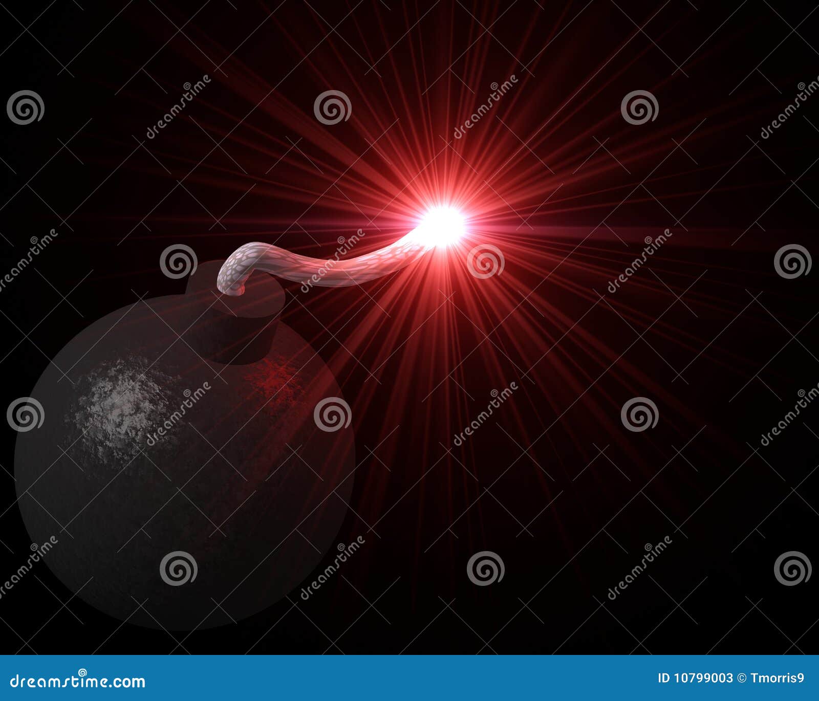 Old Fashioned Bomb stock illustration. Illustration of fire - 10799003