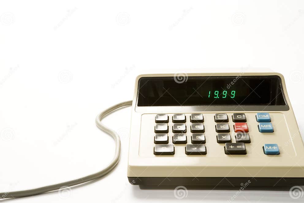 Old-Fashioned Calculator stock photo. Image of colour - 7729576
