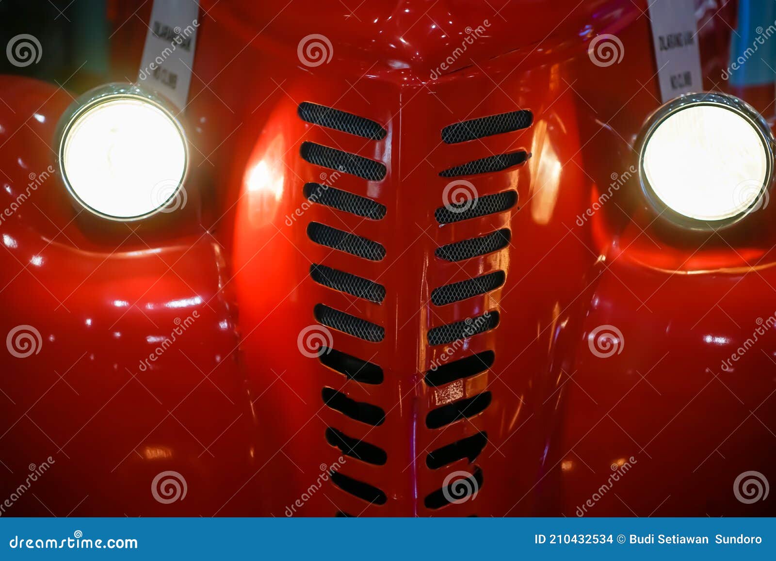 Old Fashioned Car Front Decoration Stock Photo - Image of lighting ...