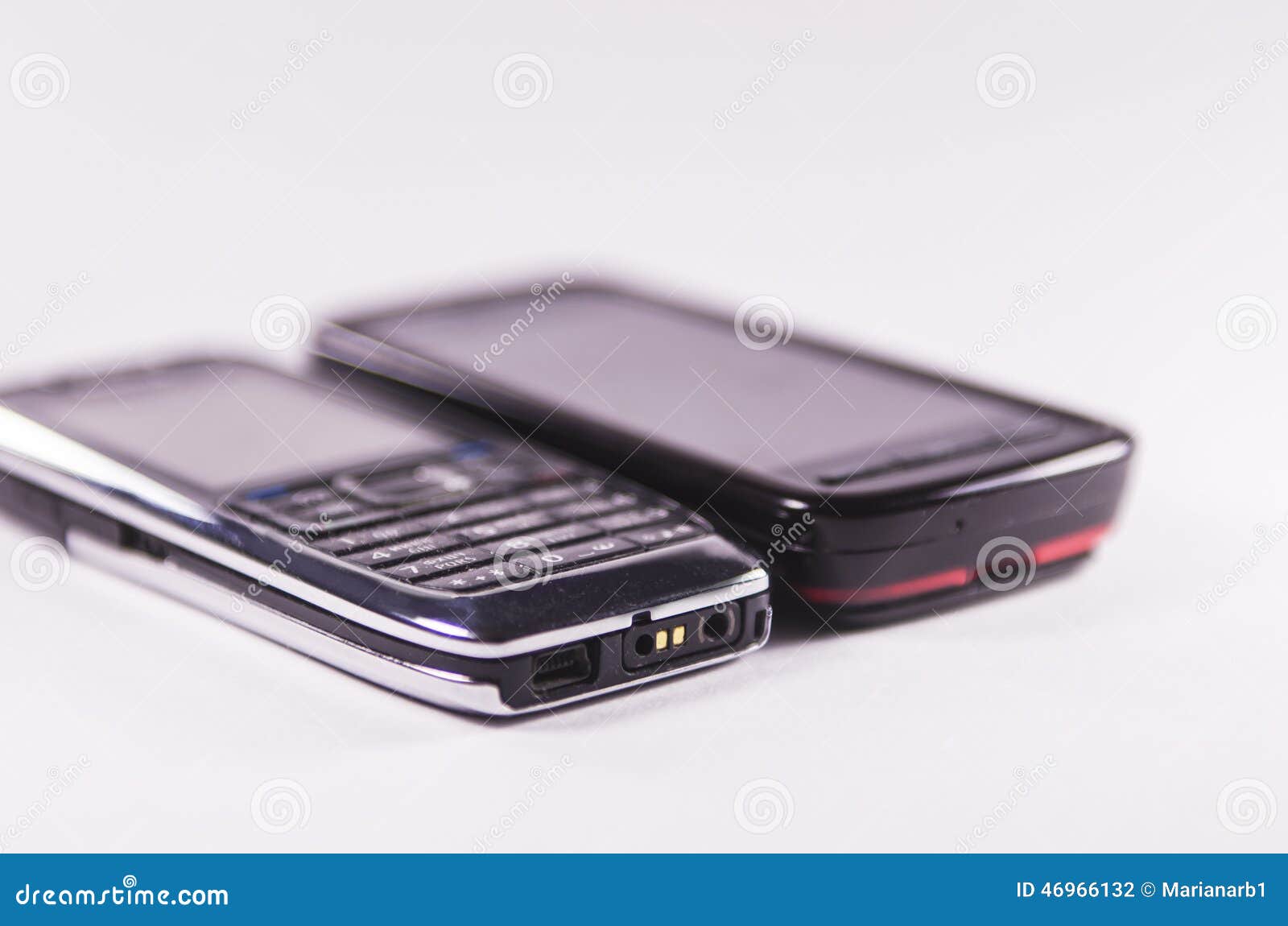Old Fashioned Cell Phones Isolated on White Background Stock Photo ... Old Fashioned Cell Phones Isolated on White Background Stock Photo ...