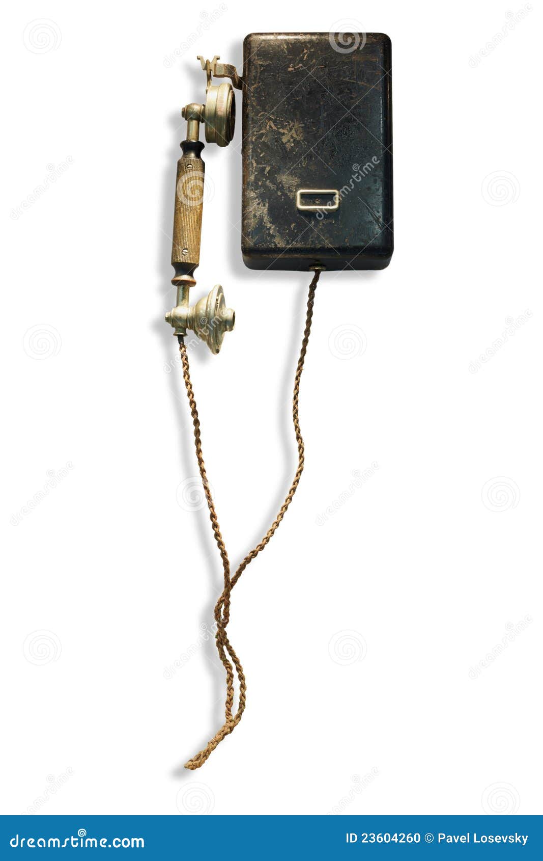 Old-fashioned Central Battery System Telephone Stock Photo - Image of ...