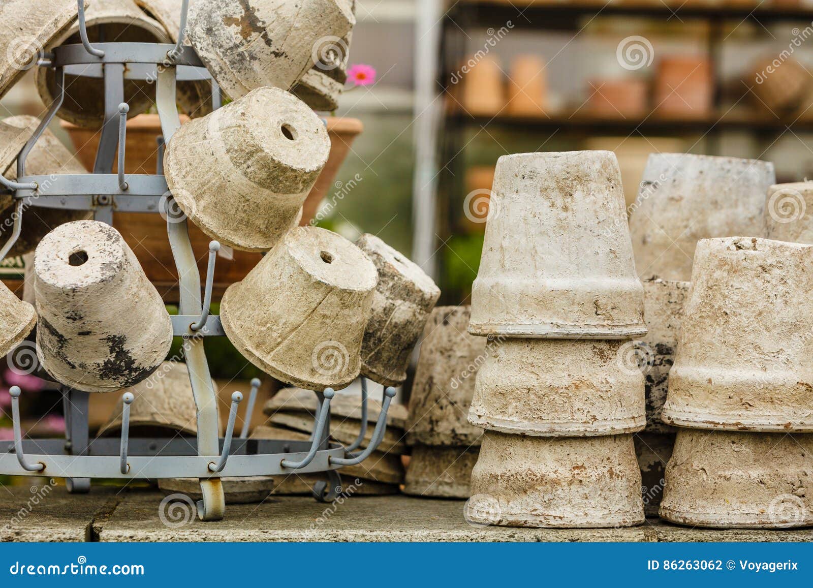 Old Fashioned Ceramic Clay Vases Pots Stock Photo - Image of decoration ...