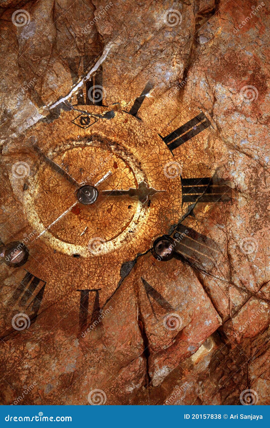 Old fashioned clock stock photo. Image of time, damaged - 20157838