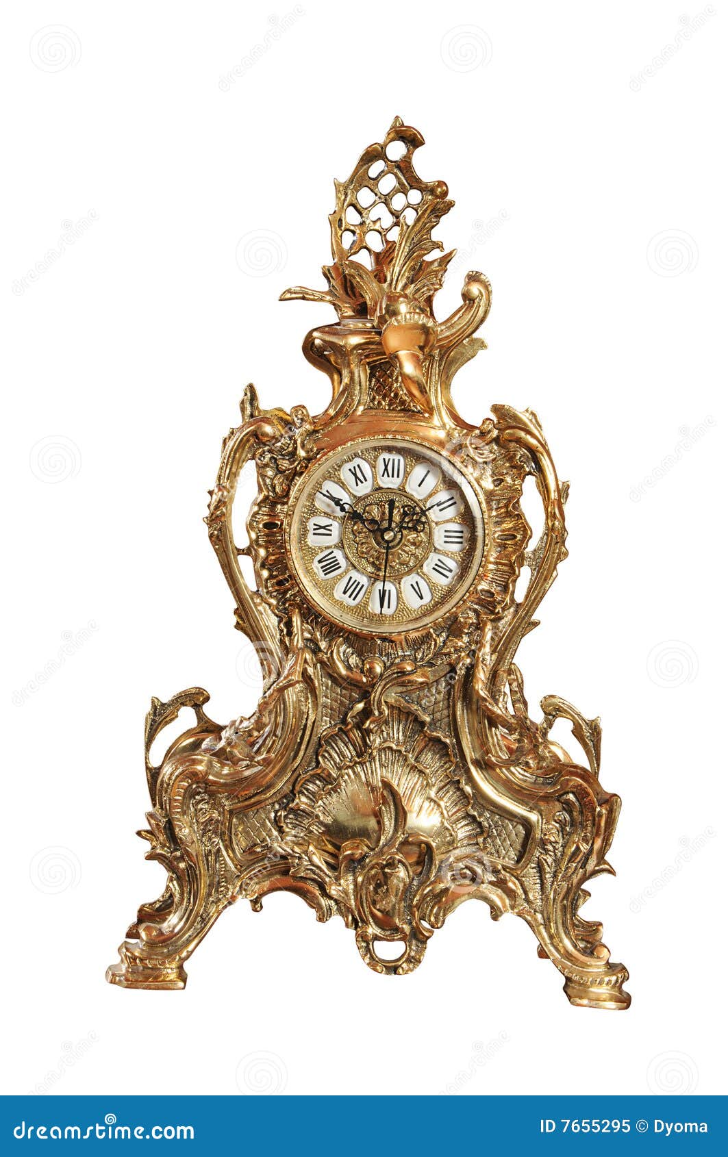 Old-fashioned clock stock image. Image of path, heavy - 7655295