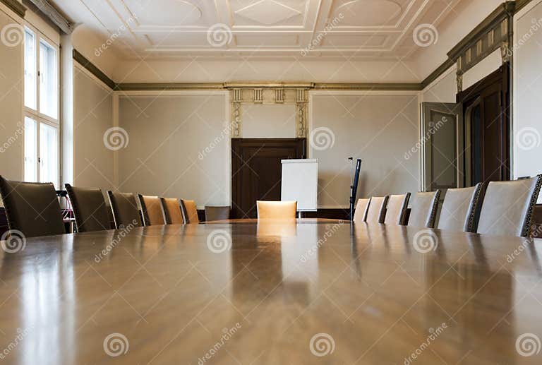 Old Fashioned Conference Room Stock Image - Image of seats, fashioned ...