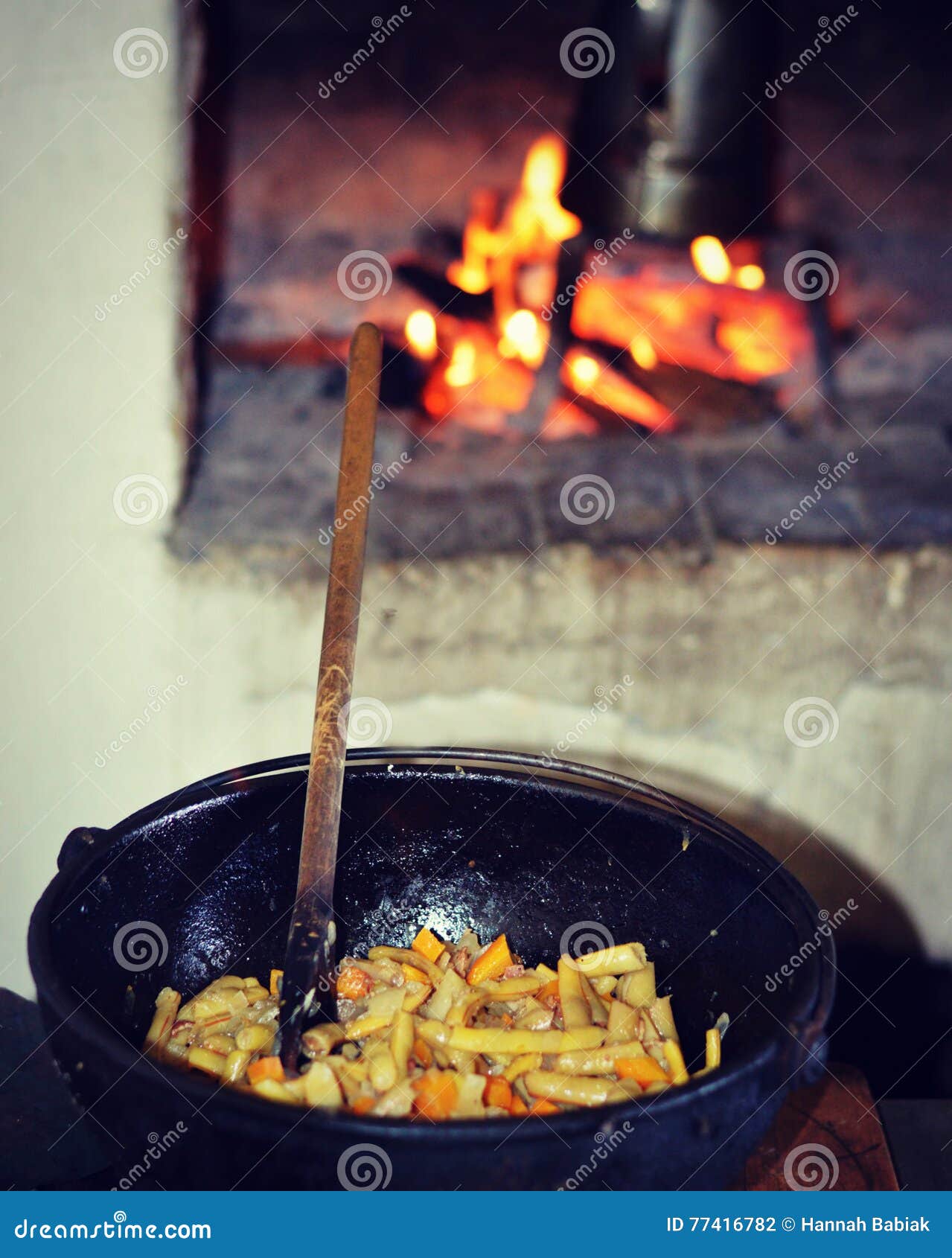 Old Fashioned Cooking stock photo. Image of black, table - 77416782