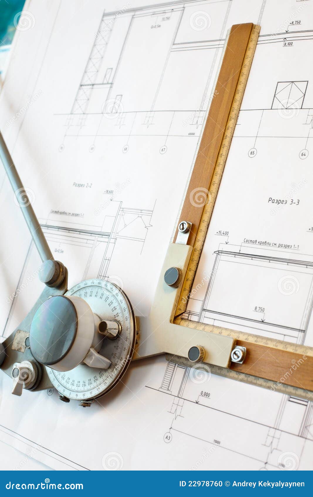 Old-fashioned Drawing Board Stock Photo - Image of blueprint, fashioned ...