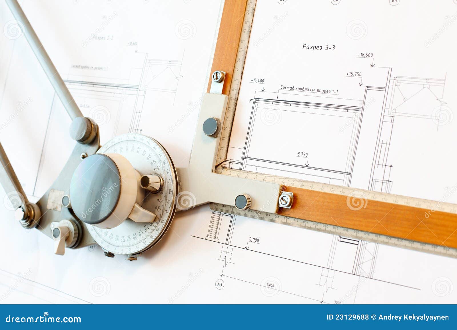 Old-fashioned Drawing Board Stock Photo - Image of equipment ...