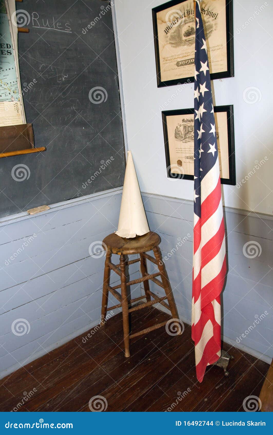 Old Fashioned Dunce Cap stock photo. Image of child, rural - 16492744